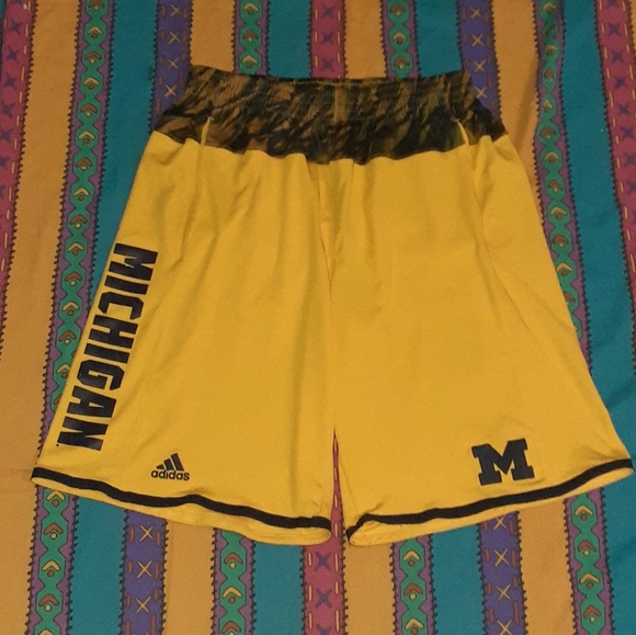 adidas | Shorts | Adidas Michigan Wolverines Vintage Basketball Jersey ...